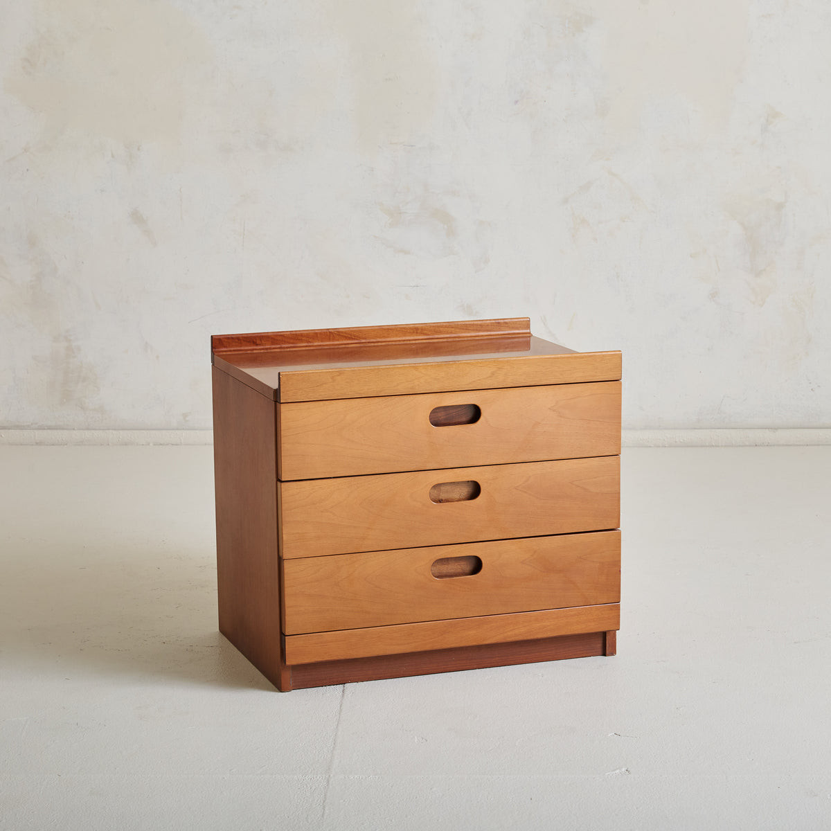 Italian Walnut 3-Drawer Nightstand by Tito Agnoli for Molteni, 1970s