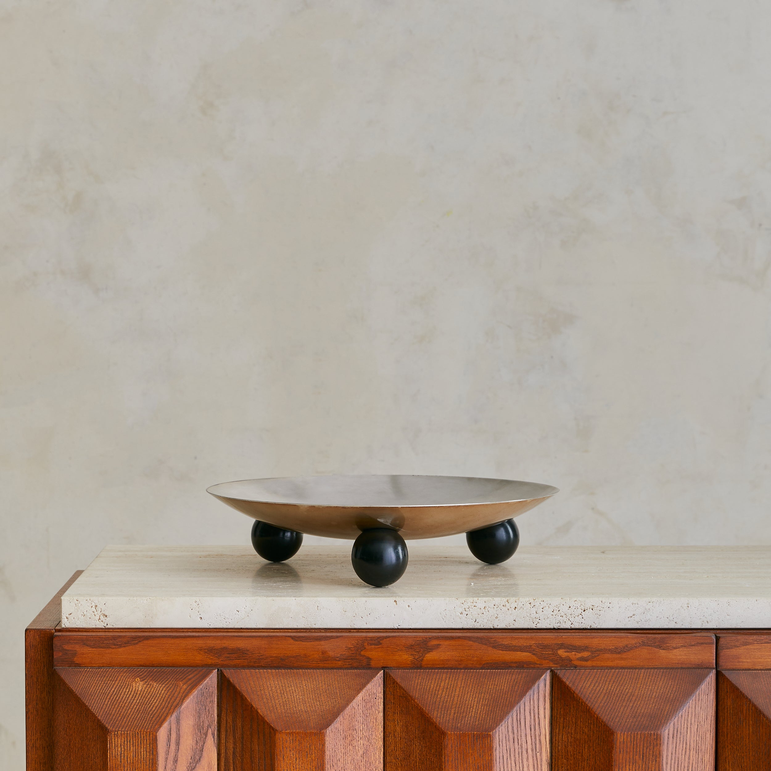 German Silver Plate Ikora Bowl by Wolfgang Tumpel for WMF, 1920s