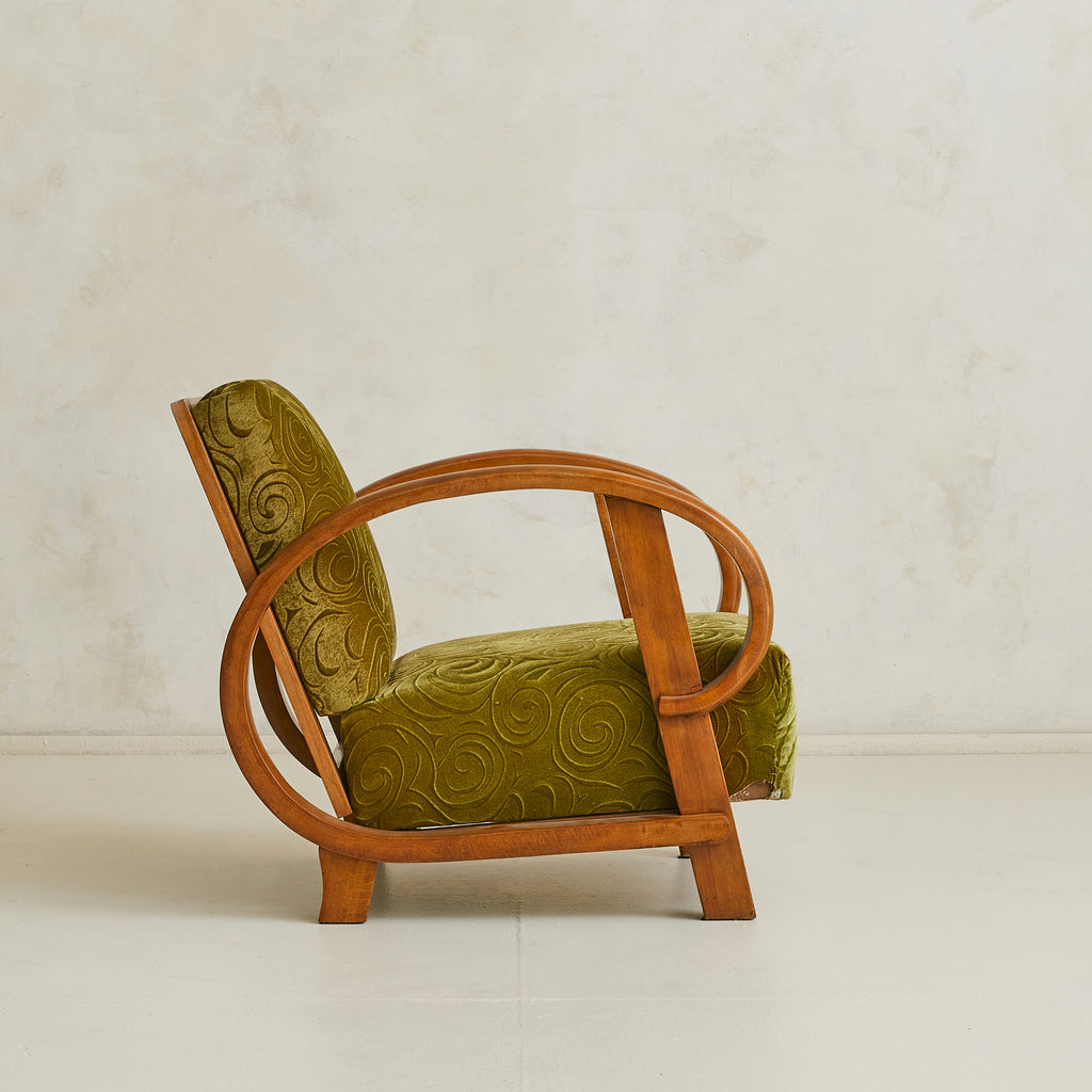 Art Deco Bentwood Reclining Armchair by Pancota Vienna for Thonet, 192