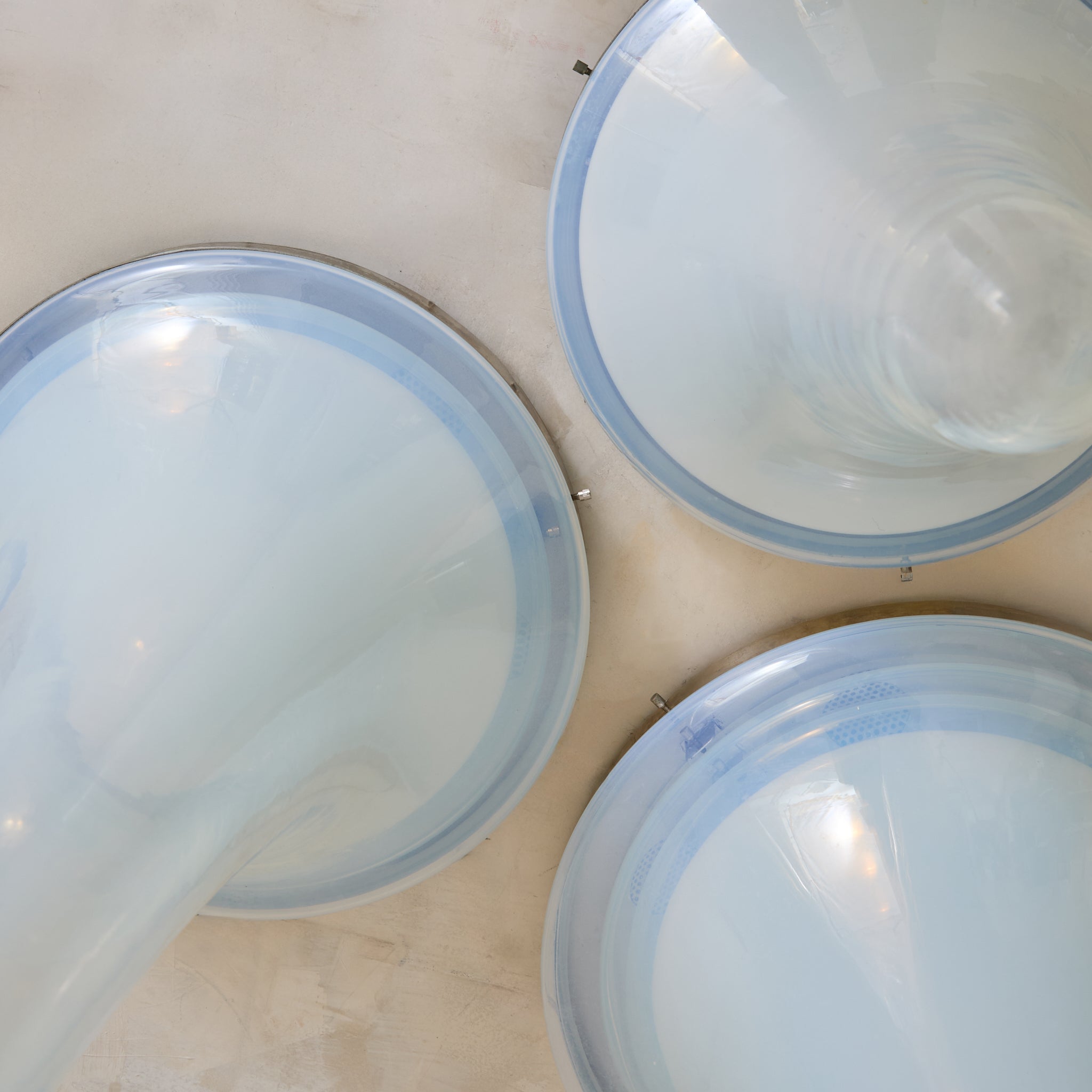 Medium LS144 Murano Glass Flush Mount by Carlo Nason for AV Mazzega, 1