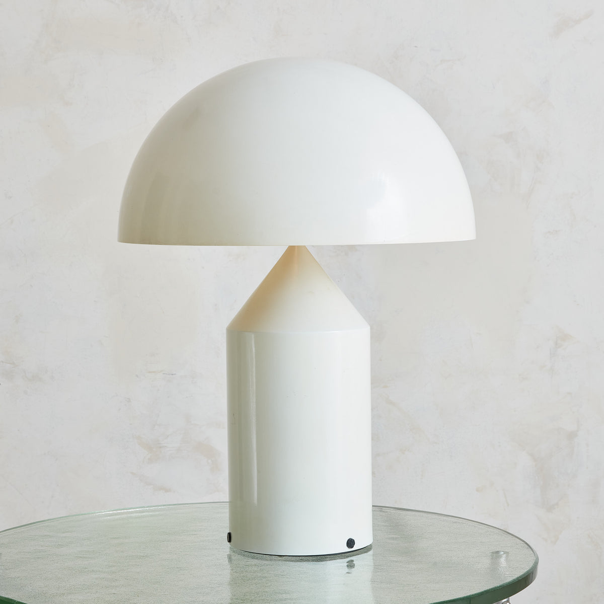 Cream 'Atollo 237' Mushroom Lamp by Vico Magistretti for Oluce, Italy