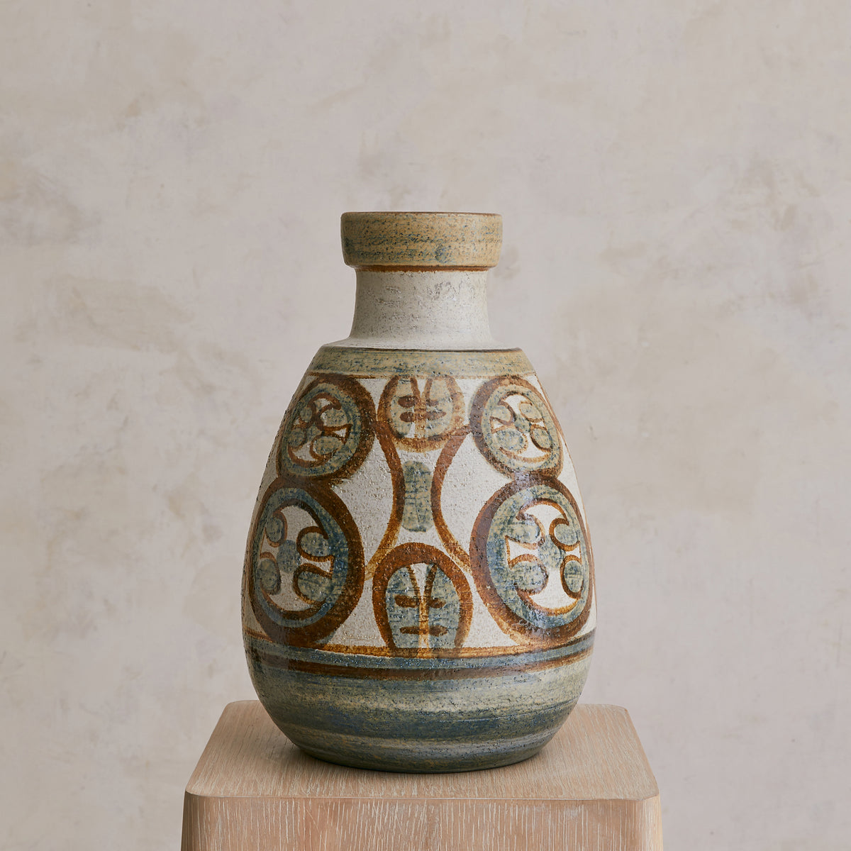 Danish Abstract Motif Ceramic Vase by Noomi Backhausen for Soholm Sten