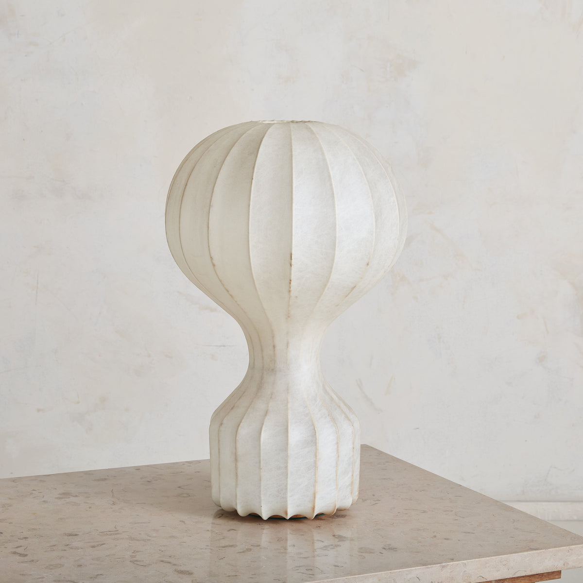Large ‘Gatto’ Cocoon Table Lamp with Green Felt Bottom by Achille & Pi
