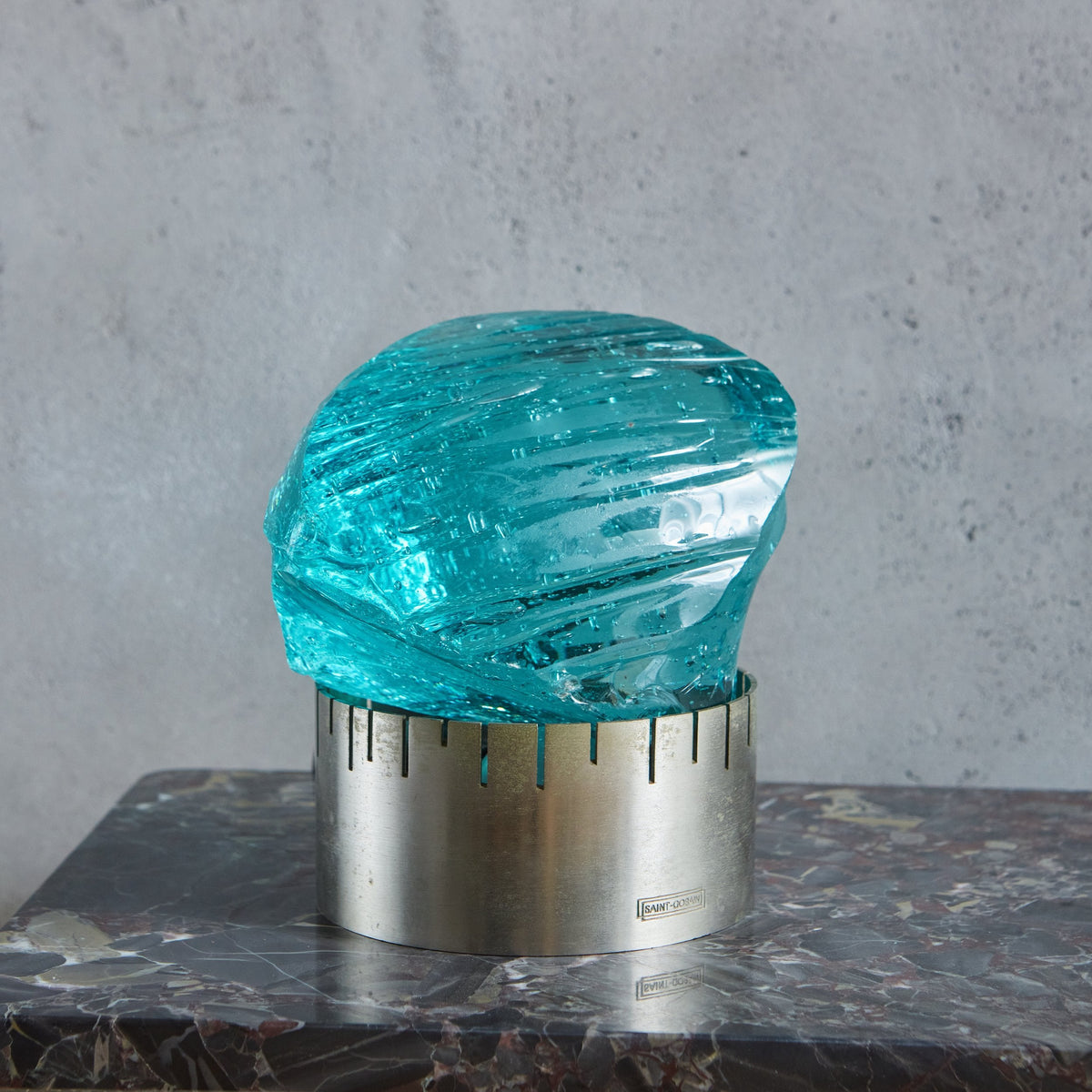 Globular Bubble Glass Table Lamp by Max Ingrand for Saint-Gobain, Fran