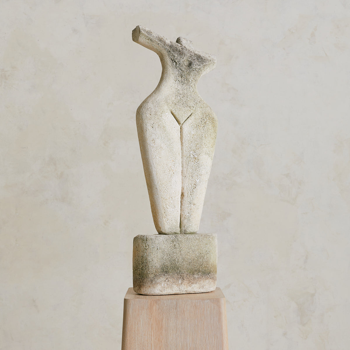 Vintage French Stone Female Form Sculpture No. 05