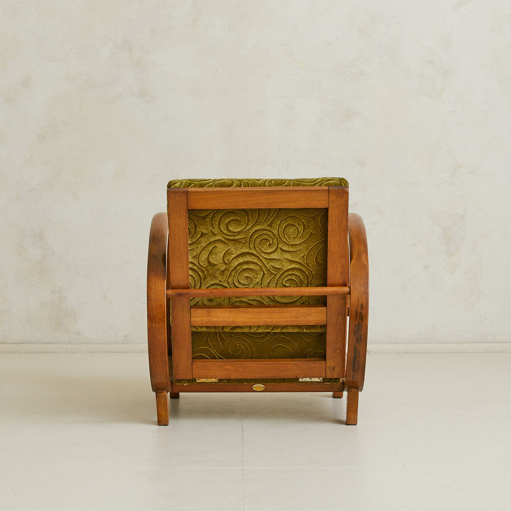 Art Deco Bentwood Reclining Armchair by Pancota Vienna for Thonet, 192