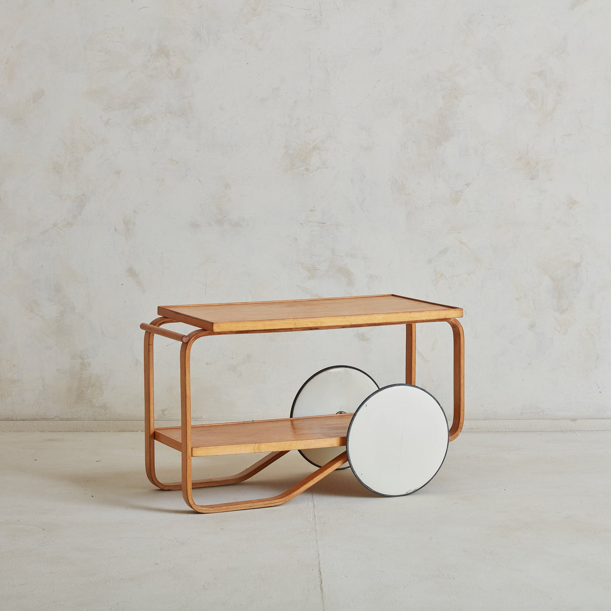 Iconic + Rare Early Edition Bar Cart by Alvar + Aino Aalto for Artek,